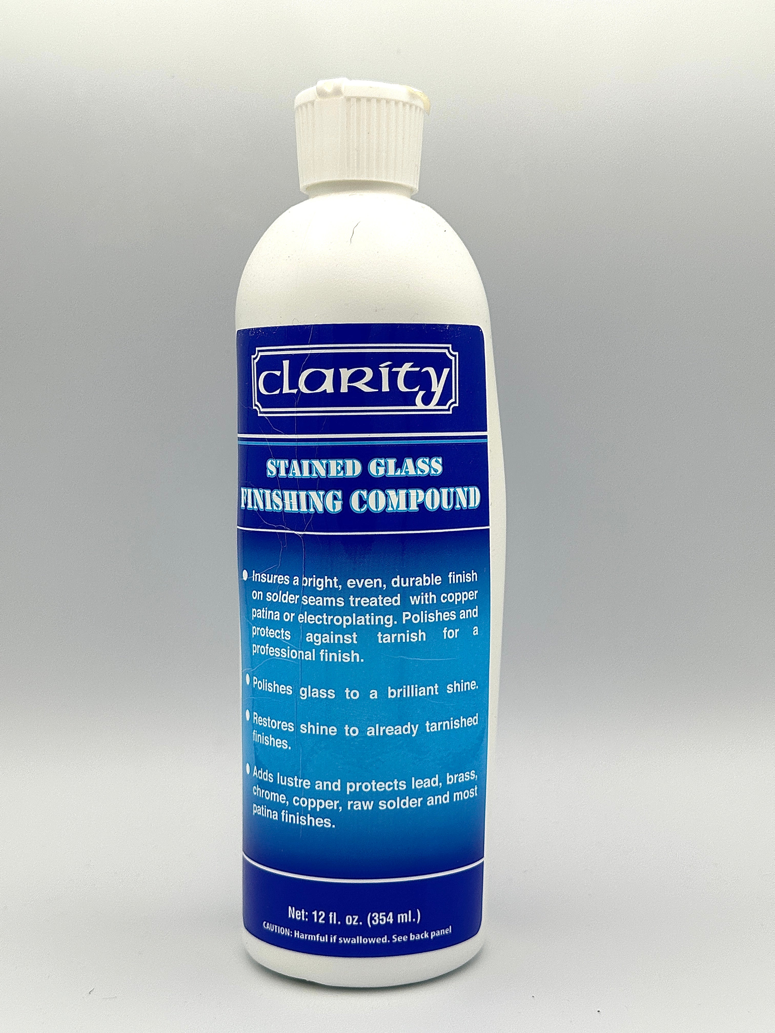 CLARITY STAINED GLASS FINISHING COMPOUND – Seraphim Glass Works