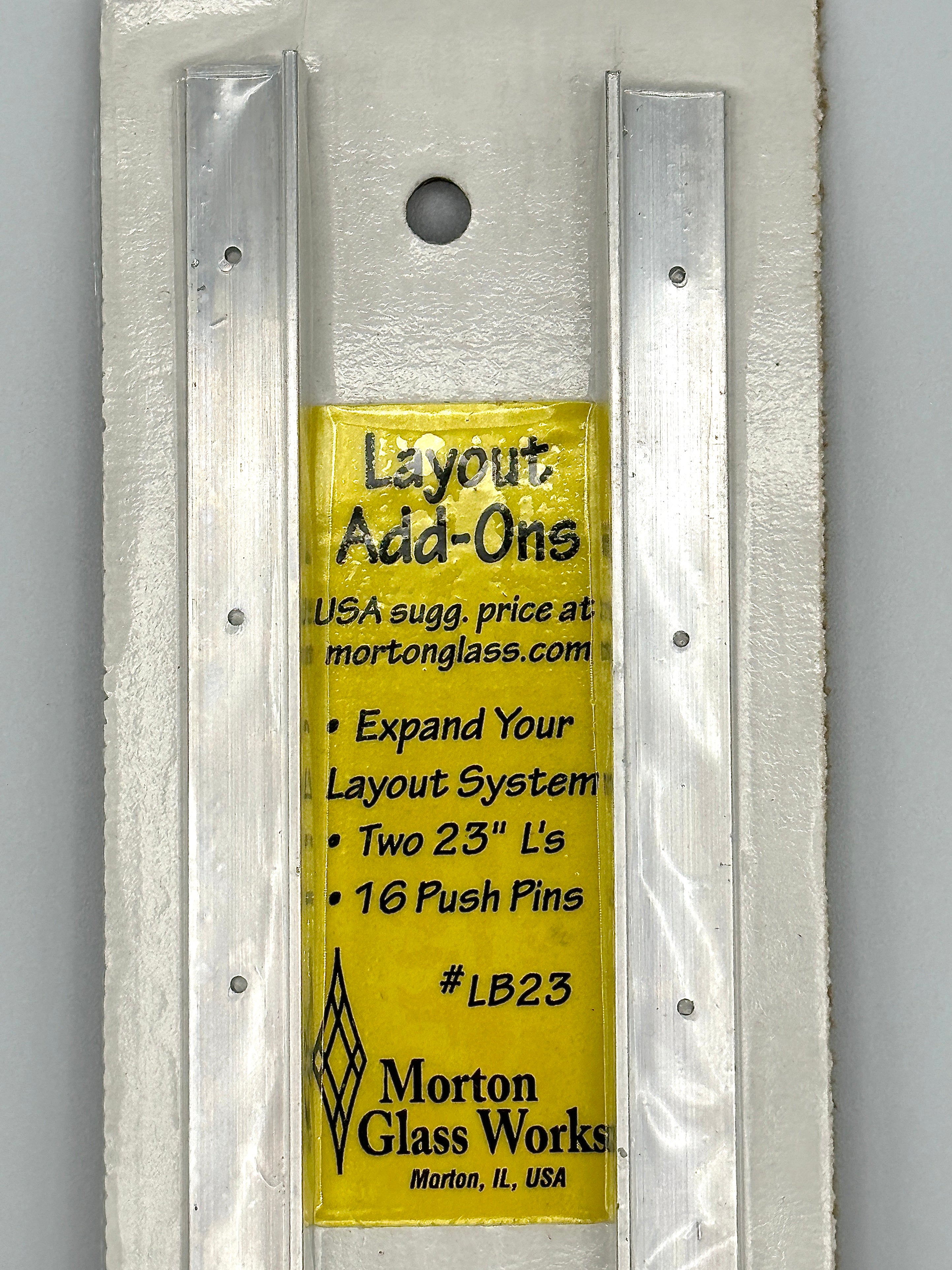 MORTON LAYOUT ADD-ONS (2 X 23" BLOCKS, 16 PINS) – Seraphim Glass Works